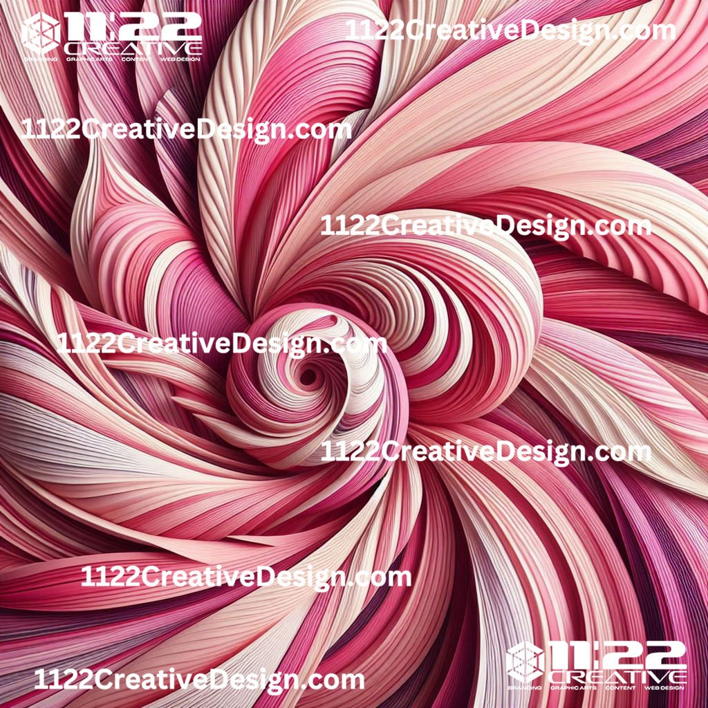 Pink Ribbon Candy 1 Adhesive Patterned Vinyl Sheet | 11:22 Creative Design