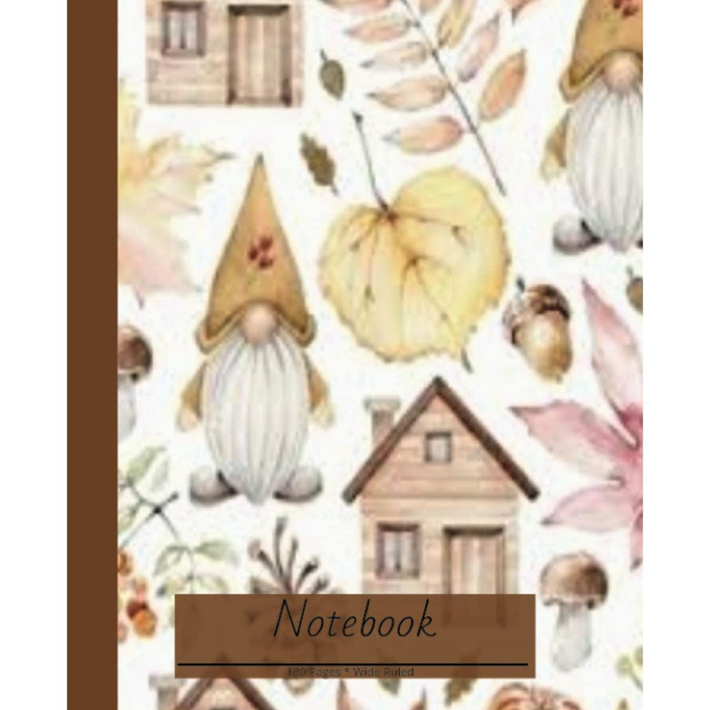 Cute Gnomes Notebook with Muted Colors by Linda M Smith | Official Site for Richard and Linda Smith