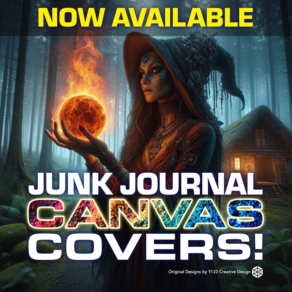 Junk Journal Canvas Covers | 11:22 Creative Design